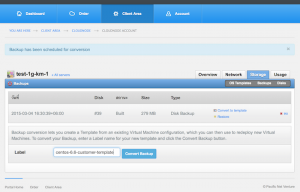 การจัดการ Backup, Template และการใช้ Template ของ CloudNode/-M | HostPacific.com