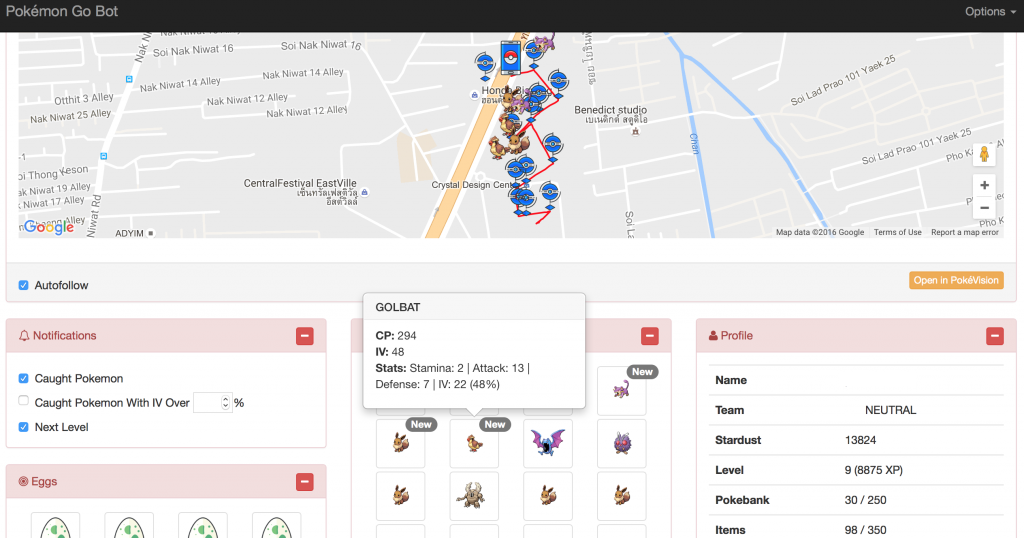 ตามจับ Pokemon ด้วย Pokemon bot บนคลาวด์ | HostPacific.com